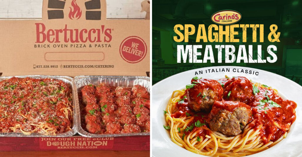 18 Restaurant Chains That Serve The Best Spaghetti & Meatballs